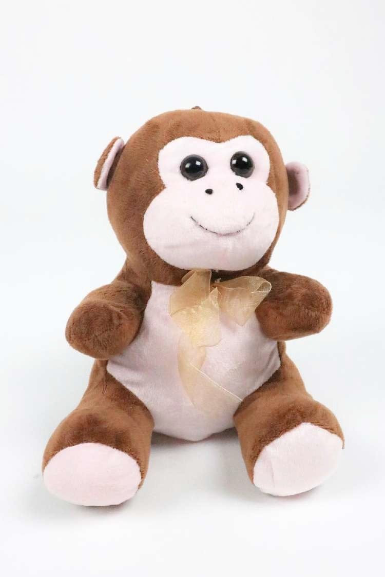 Peluche Zoo Chico 20 Cm Monito Café Blanco– PriceOnLine
